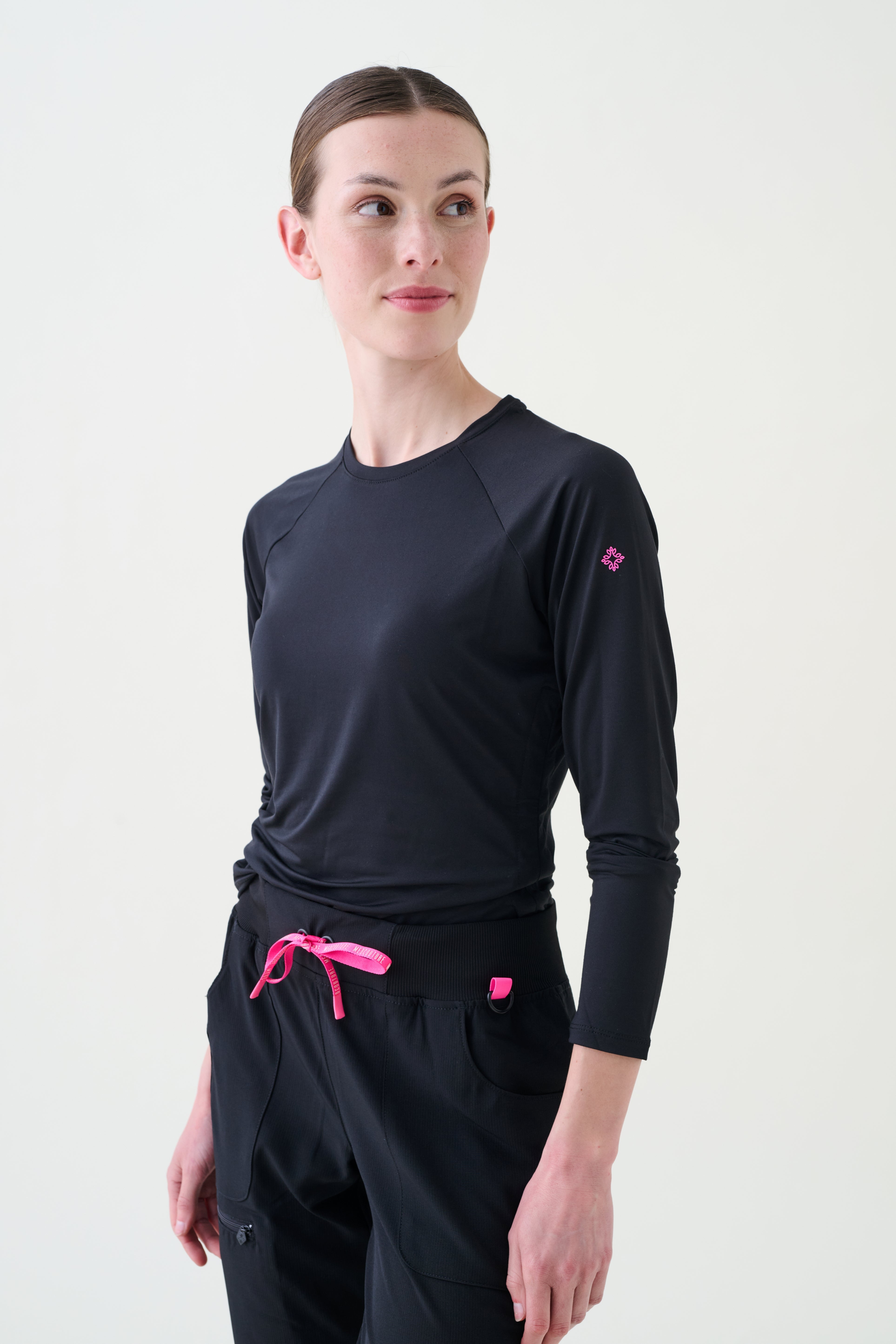 Med Couture AMP Long-Sleeve Ruched Underscrub – Buttercups Uniforms